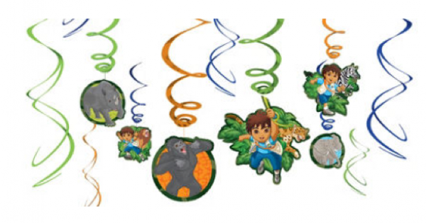 Diego's Biggest Rescue© Foil Swirl Value Pack Decorations